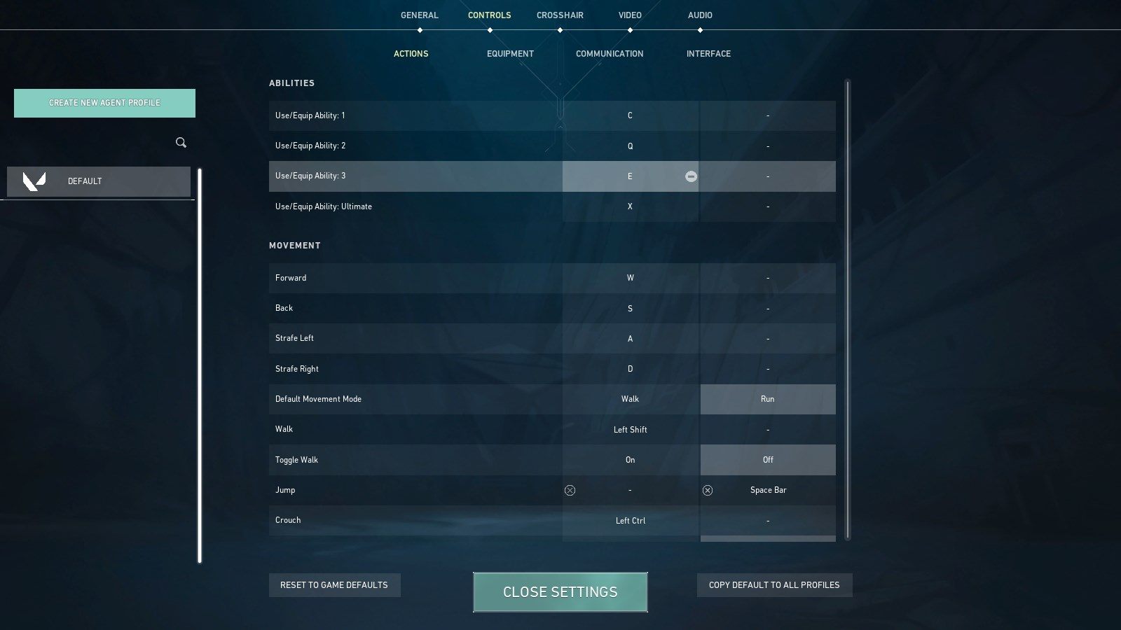 Best VALORANT Control Settings (Pro Keybinds) - GamingSkool